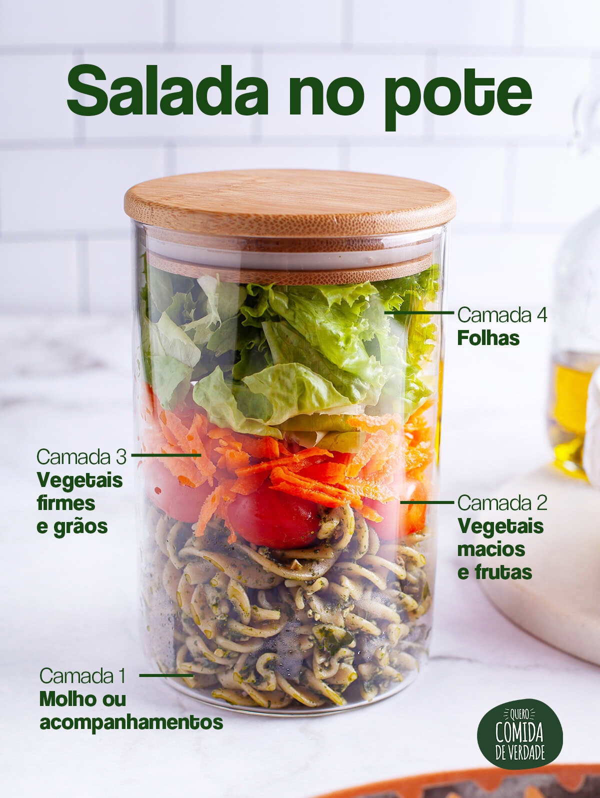 Salada no pote - dicas simples e receitas