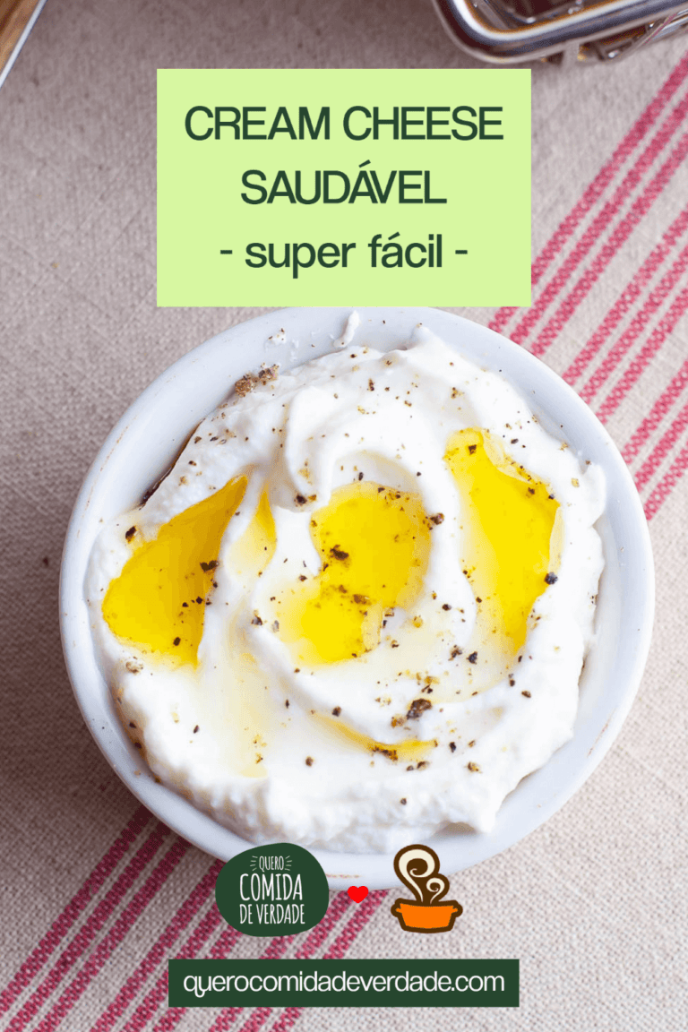 Cream cheese saudável - receita muito fácil de fazer